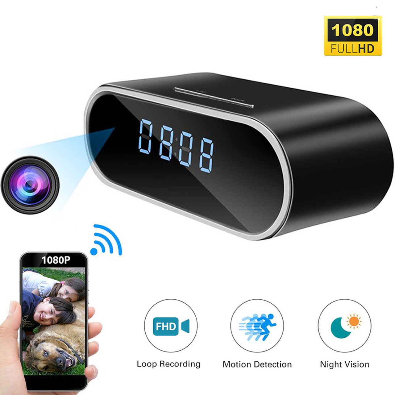 Hướng dẫn sử dụng camera đồng hồ để bàn với ứng dụng lookcam - Camera mini